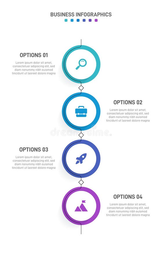 Vertical Progress Bar Featuring 4 Arrow-shaped Elements, Symbolizing ...