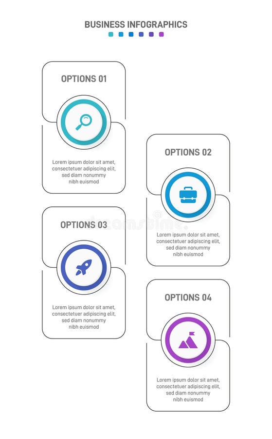 Vertical Progress Bar Featuring 4 Arrow-shaped Elements, Symbolizing ...