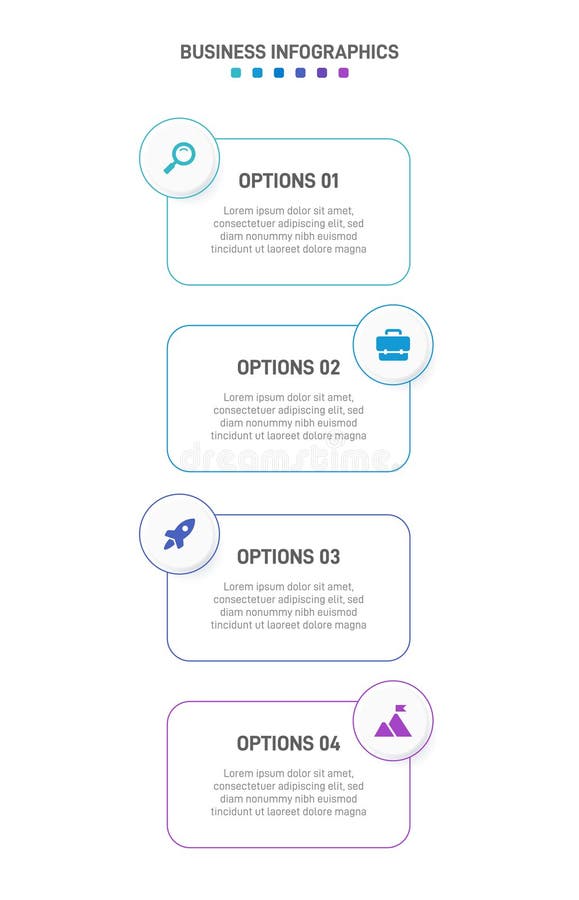 Vertical Progress Bar Featuring 4 Arrow-shaped Elements, Symbolizing ...