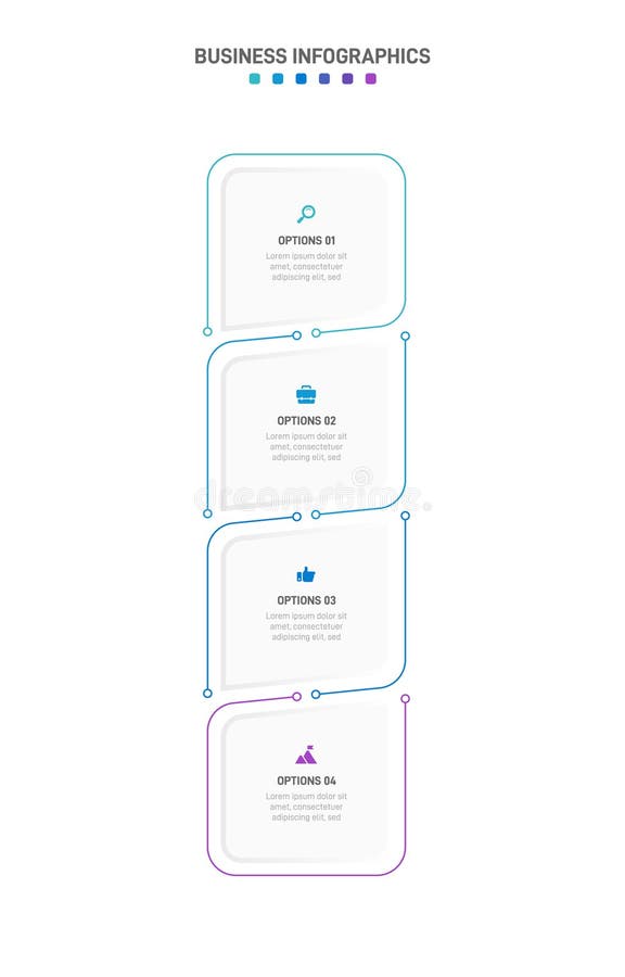 Vertical Progress Bar Featuring 4 Arrow-shaped Elements, Symbolizing ...