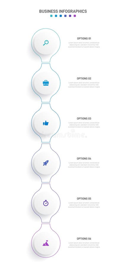 Vertical Progress Bar Featuring 6 Arrow-shaped Elements, Symbolizing ...