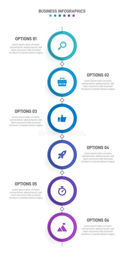 Vertical Progress Bar Featuring 6 Arrow-shaped Elements, Symbolizing ...