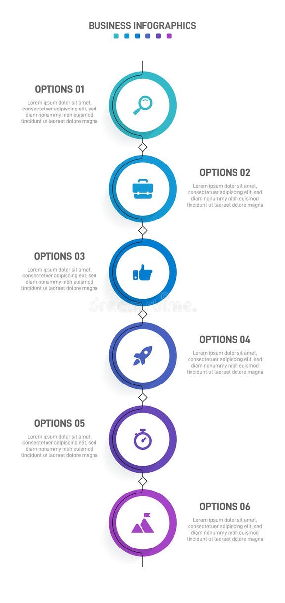 Vertical Progress Bar Featuring 6 Arrow-shaped Elements, Symbolizing ...