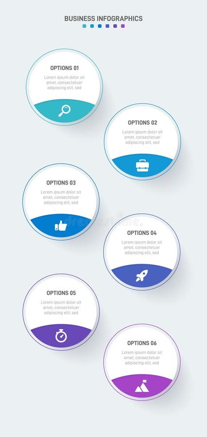 Vertical Progress Bar Featuring 6 Arrow-shaped Elements, Symbolizing ...