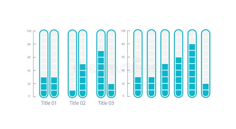 Vertical Progress Infographic Chart Design Template Set Stock Vector ...