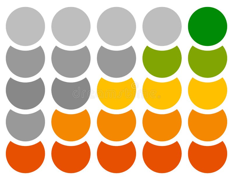 Vertical Progress, Level Indicators. Symbols To Show Progression Stock ...