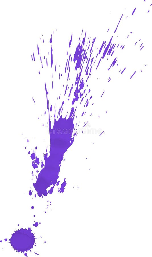 Vertical Purple Splatter with Drop Trail. Stock Illustration ...