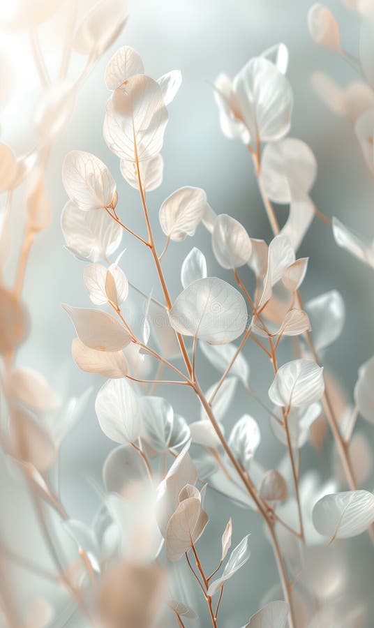 Vertical Quiet Background with Floral Theme Stock Illustration ...