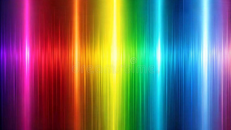 Vertical Rainbow Light Beams in Vibrant Gradient Stock Illustration ...
