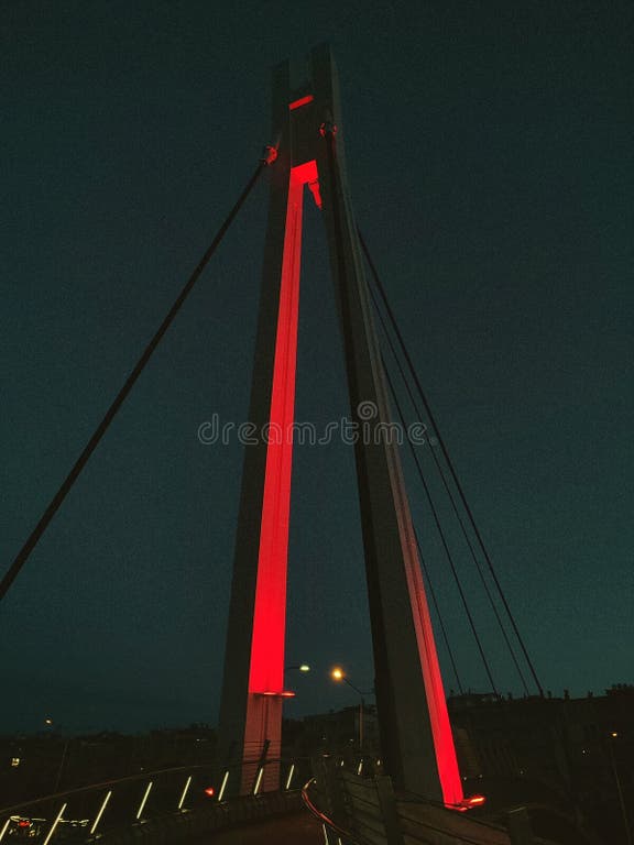 Vertical rays stock photo. Image of shadow, night, street - 274064774