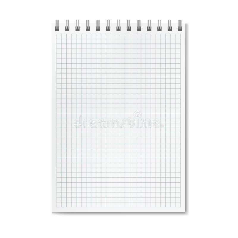 Realistic Spiral Notebook Mockup, Copybook Blank Cover Stock ...