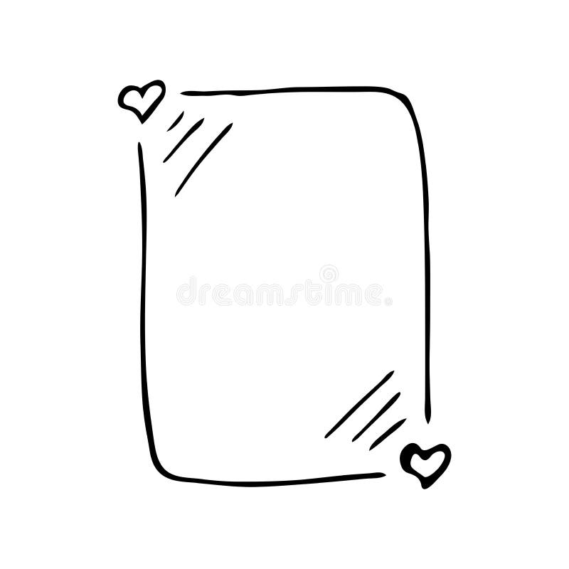 Line Frame Hearts Vertical Stock Illustrations – 168 Line Frame Hearts ...