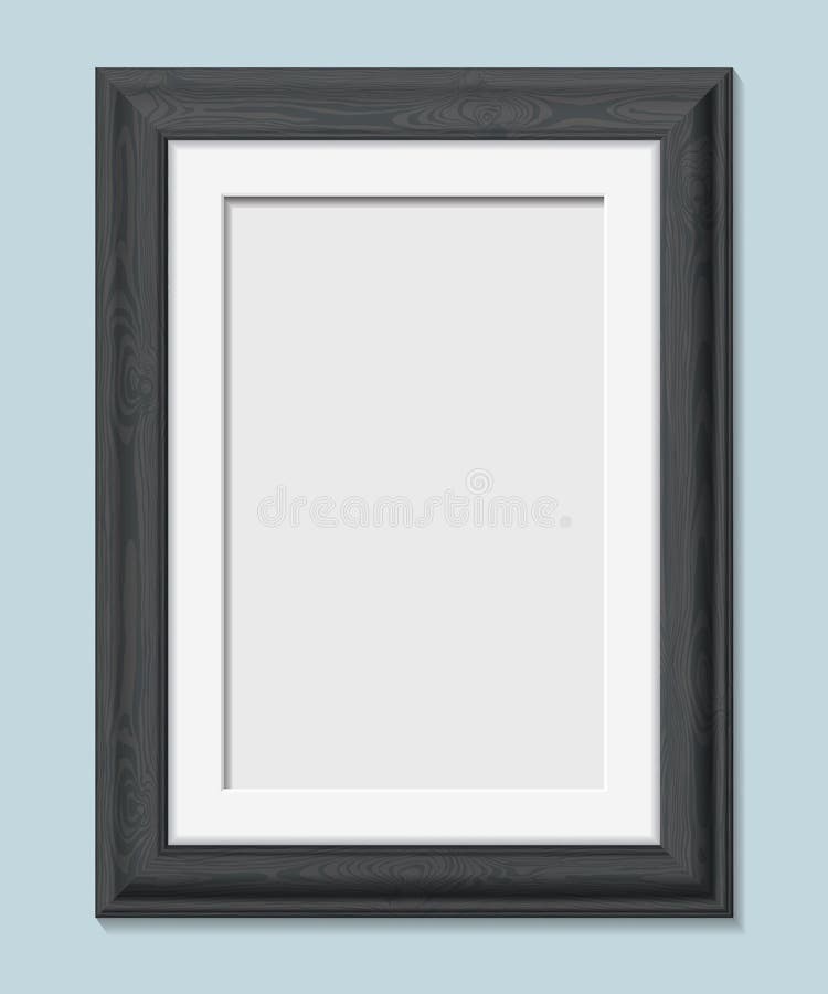 Vertical Rectangular Black Frame A4 Stock Vector - Illustration of ...