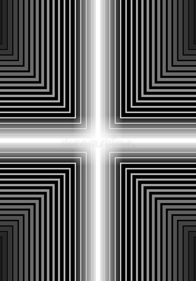 Vertical Rectangular Shape White Cross Lines Neon Glow Stock Vector ...