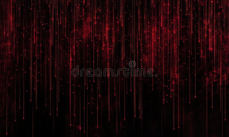 Abstract Red Light Streaks Falling on Black Background Stock Photo ...