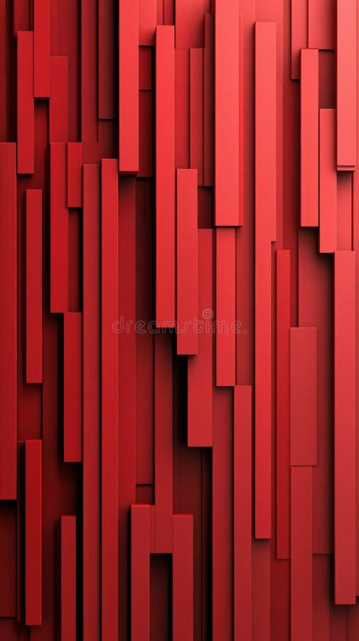 Vertical Red Panels Create a Striking Abstract Pattern, AI Stock Image ...