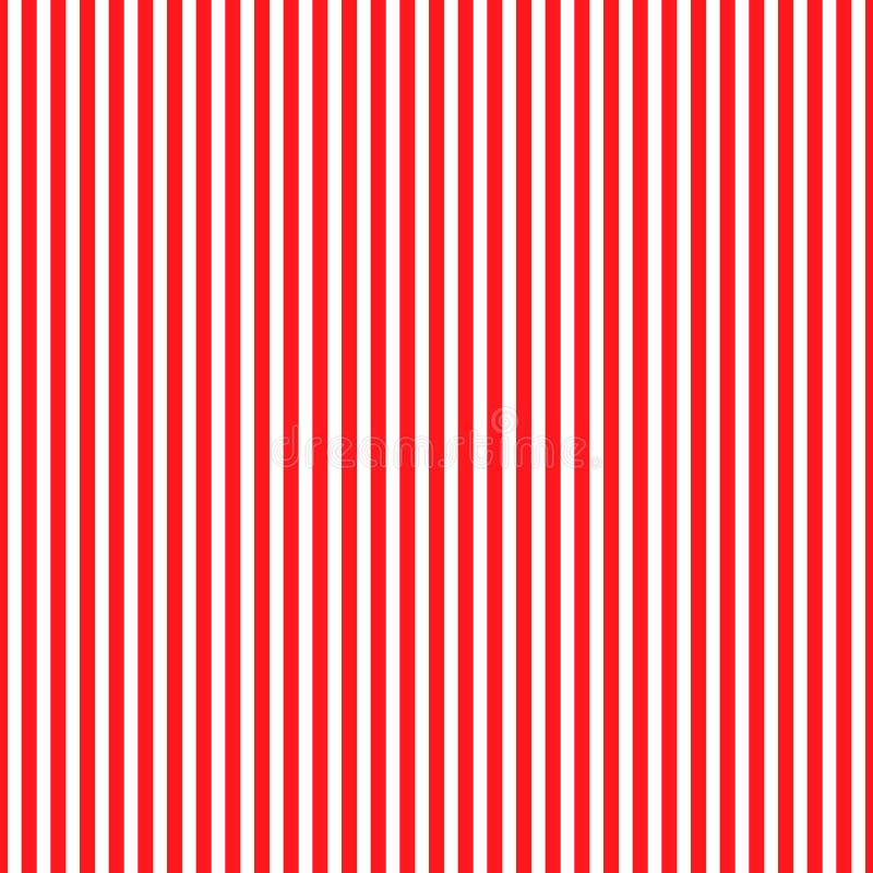 Vertical Red and White Stripes Background. Seamless and Repeating ...