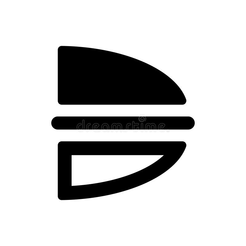 Vertical reflect icon stock vector. Illustration of symbol - 223996891