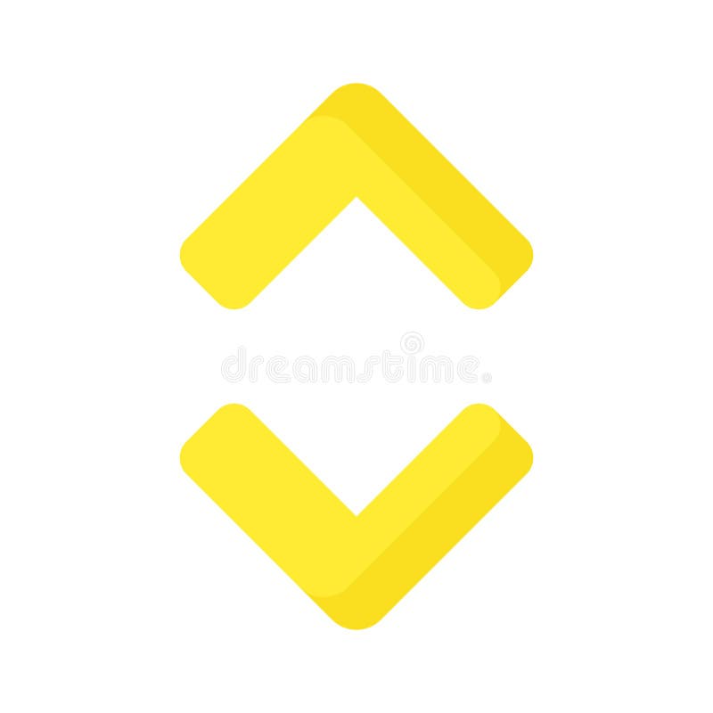 Vertical Resize Arrows Vector Design Stock Vector - Illustration of ...
