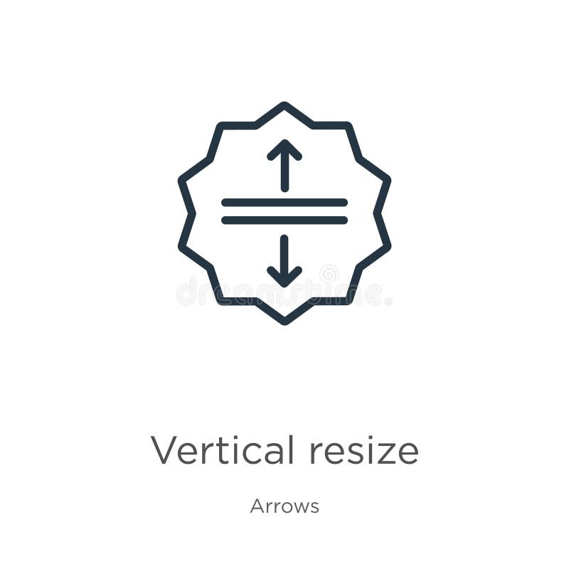 Horizontal Resize Icon Vector. Trendy Flat Horizontal Resize Icon from ...