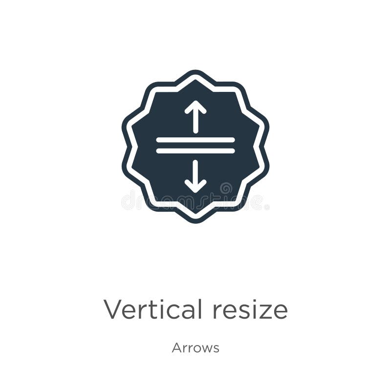 Horizontal Resize Icon Vector. Trendy Flat Horizontal Resize Icon from ...
