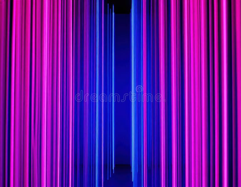 Vertical Ribbons of Light Cascading from Top in Dense Glowing Flow ...
