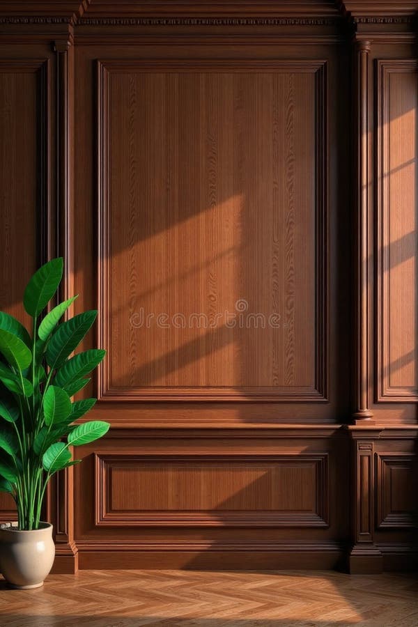 Vertical Rich Brown Wood Paneling Classic Design Wood Texture Wood ...