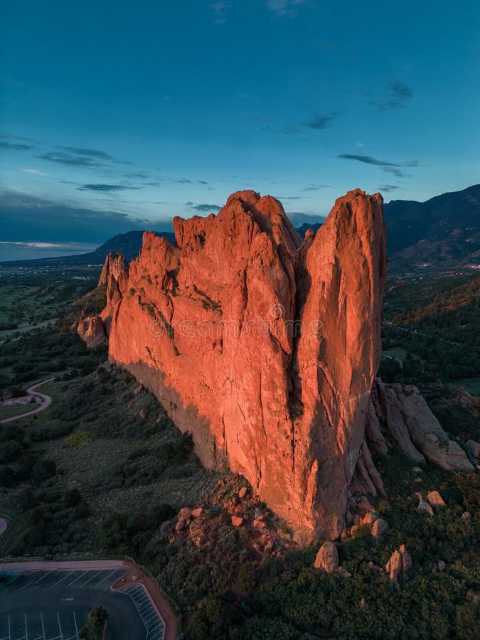 Vertical of Rock Formations in Colorado. Stock Image - Image of nature ...
