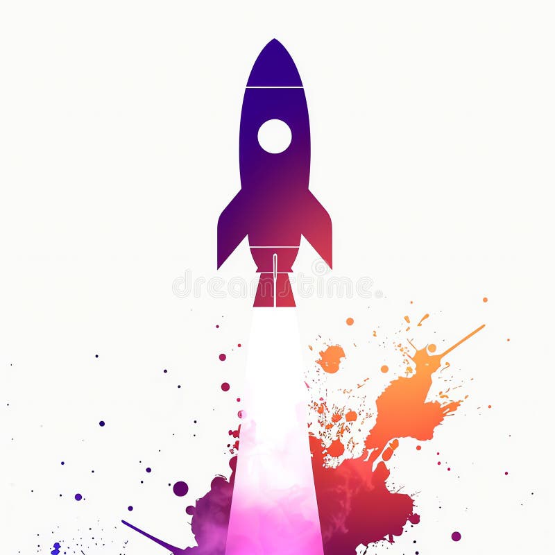 Vertical Rocket, AI Generated Stock Illustration - Illustration of ...