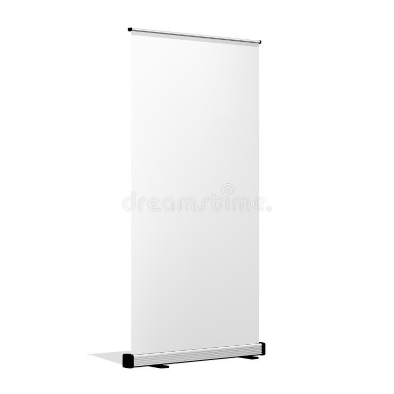 Vertical Roll-up Banner. Isolated on White Background. Stock Vector ...
