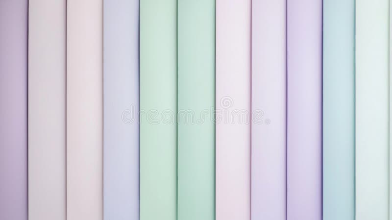 Vertical Rolls of Pastel-colored Wallpaper are Arranged Side by Side ...