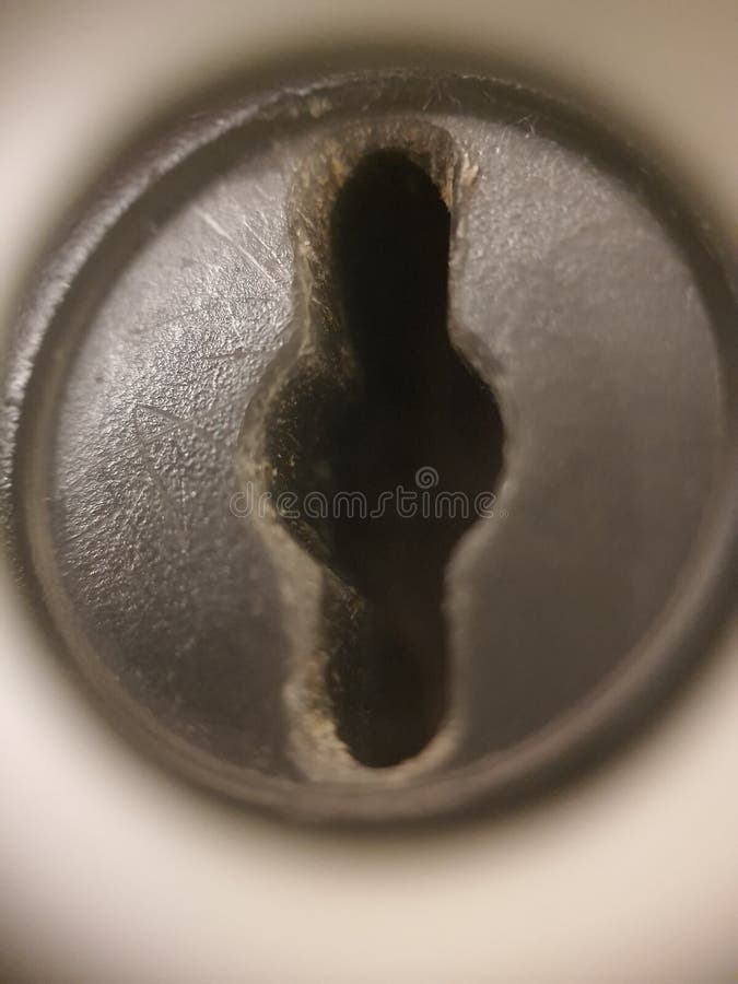 Vertical Round Key Hole with Blur Edge Stock Image - Image of edge ...