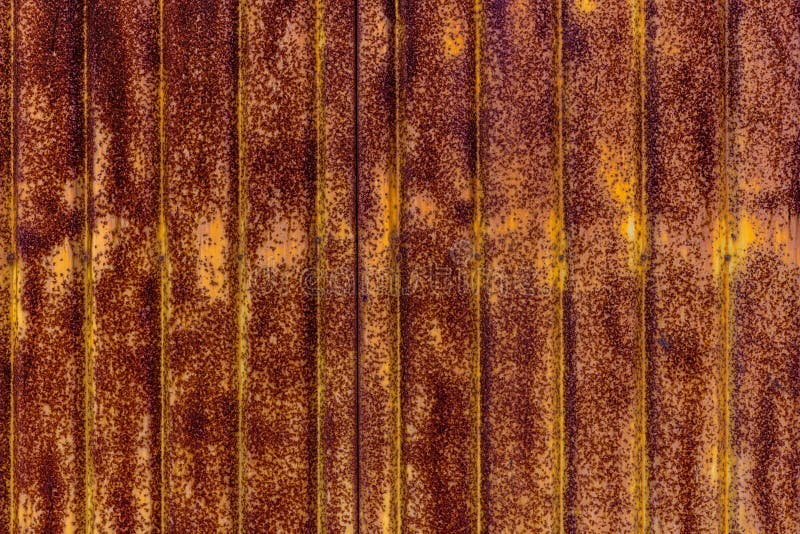 Vertical Rusty Speckled Corrugated Metal Stock Image - Image of ridges ...