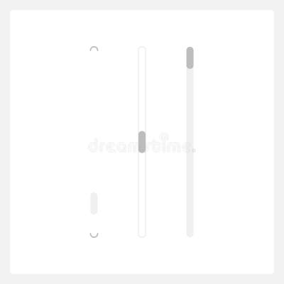 Vertical Scroll Bar UI Element Template Stock Vector - Illustration of ...