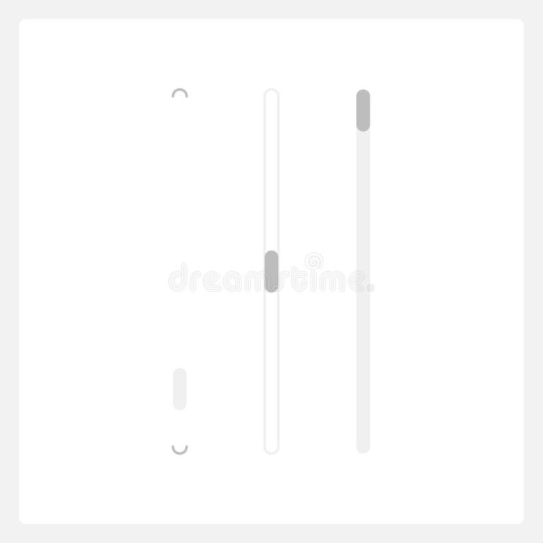 Vertical Scroll Bar UI Element Template Stock Vector - Illustration of icon, responsive: 265146027