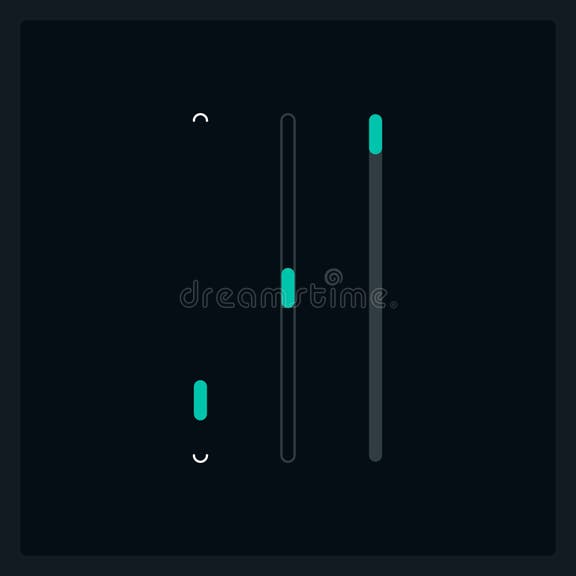 Vertical Scrollbar UI Element Template Stock Vector - Illustration of sign, scroll: 264690068