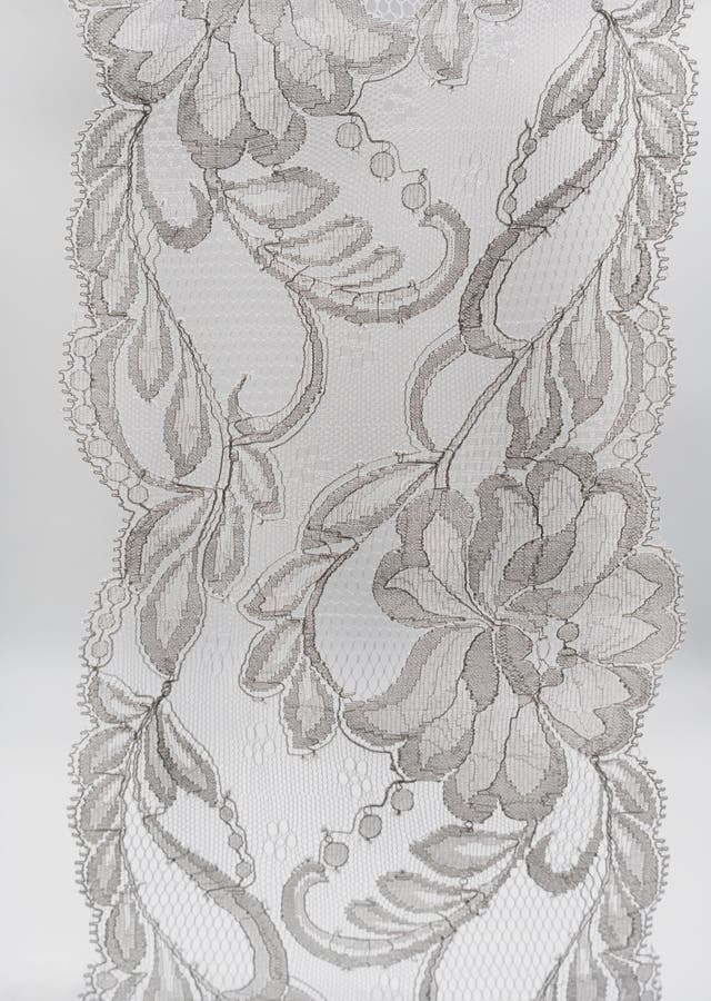 Vertical Seamless Lace on a White Background. Stock Image - Image of ...