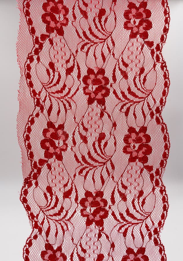 Vertical Seamless Lace on a White Background. Stock Image - Image of ...