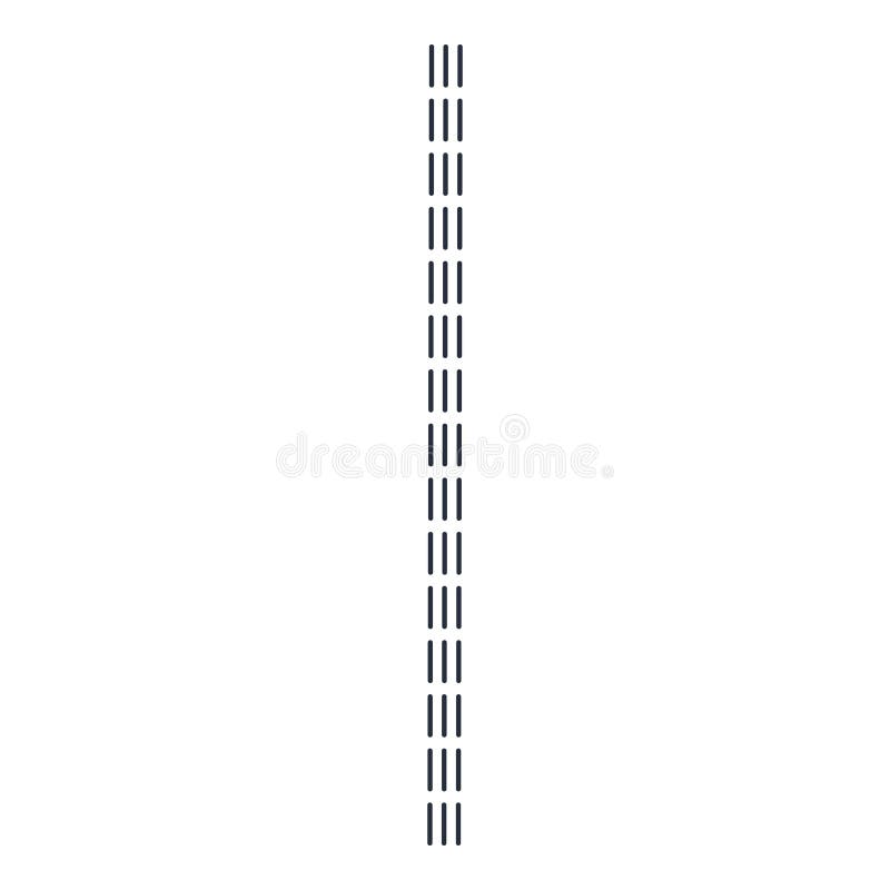 Vertical Seamless Stitch. Black Embroidery Zigzag, Line and Fringe ...