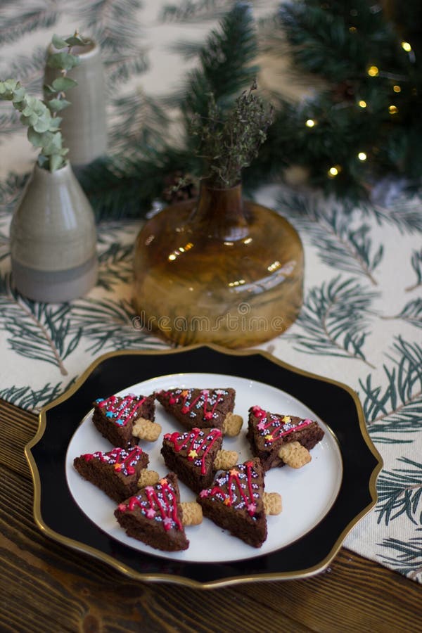 Vertical Selective Closeup Shot of Baked Chocolate Biscuits in a ...