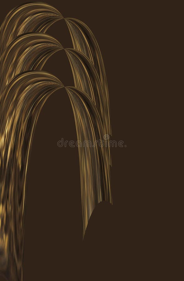 Brown and Yellow Graphic Design. 3 Wood Effect Ribbons Stock ...