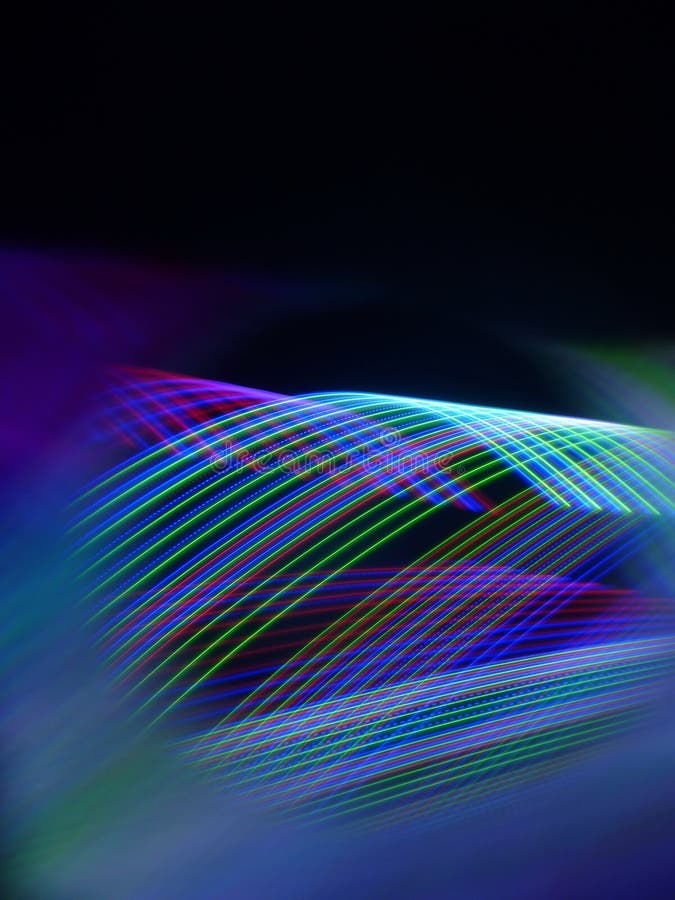 Vertical Shot of Abstract Layers of Light, Smooth Light Art, Visual ...