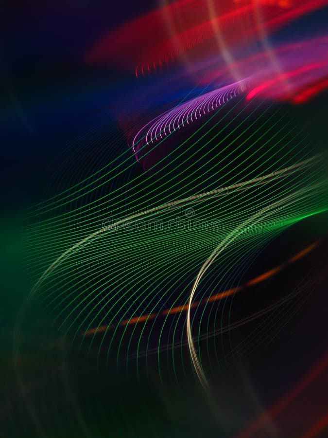 Vertical Shot of Abstract Layers of Light, Smooth Light Art, Visual ...