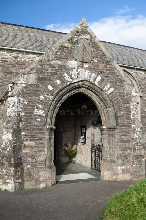 Vertical Shot of an Aged Church Entrance Stock Image - Image of season ...