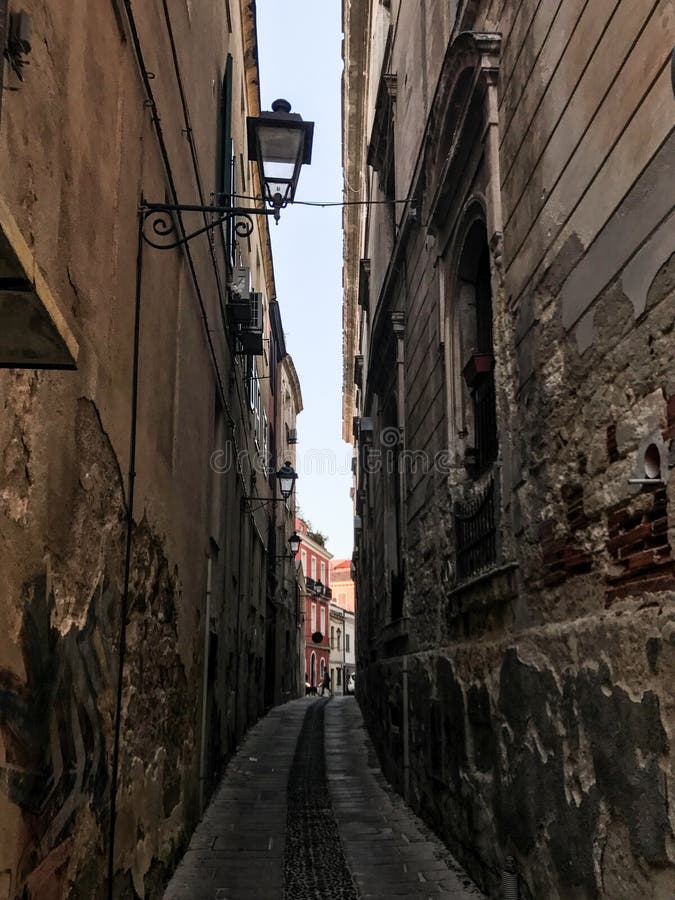 Vertical Shot of an Alley between Ancient Buildings - Great for a Cool ...