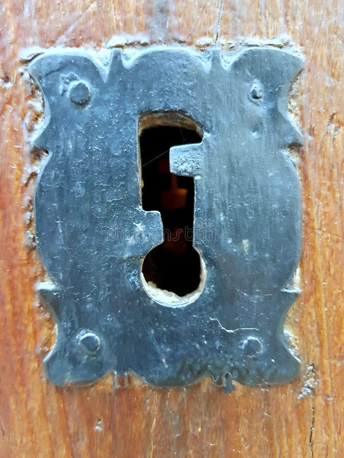 Antique Keyhole stock photo. Image of lock, macro, copy - 52651292