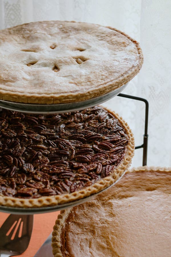 Vertical Shot of an Arrangement of Delicious Pies are Displayed on ...