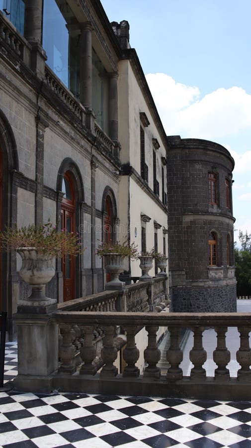 Vertical Shot from the Balcony of Chapultepec Castle, Mexico Editorial ...