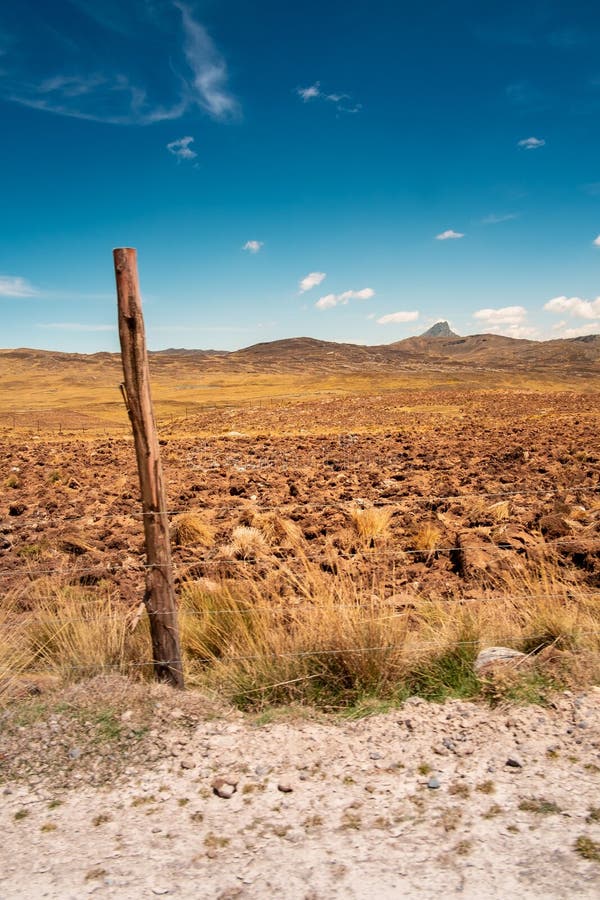 Vertical Shot of a Beautiful Desert in Peruvian Andes Stock Photo ...