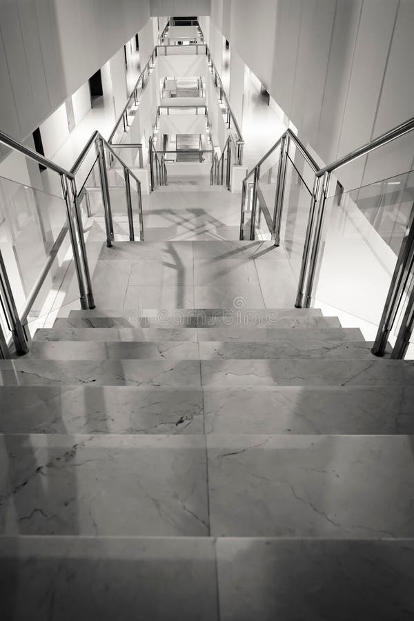 Vertical Shot of Beautiful Stairs in a Modern Building Stock Image ...